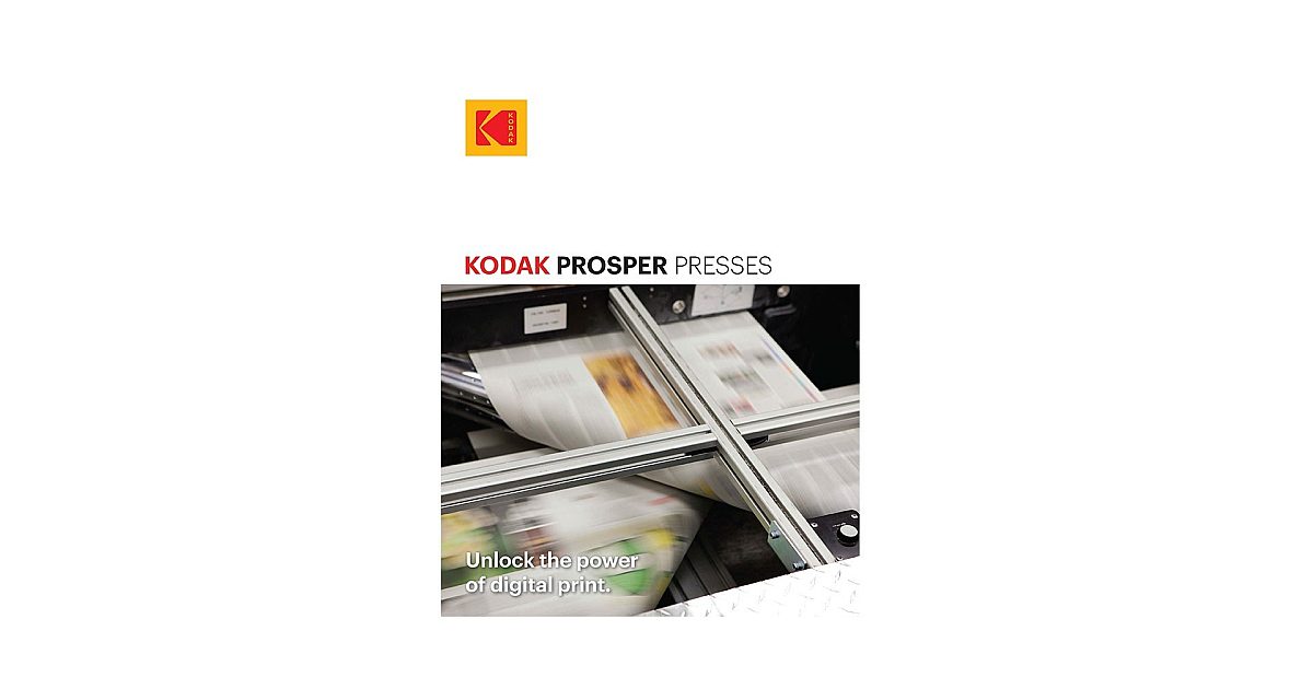 Digital Web-Fed Press | PROSPER 6000 Presses | Kodak